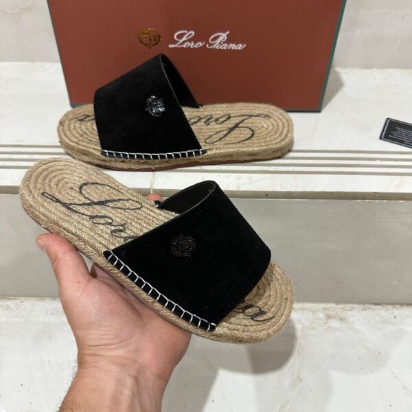 Loro Piana Espadrilles – Black | KinetixLuxury Nigeria – Kinetix Luxury